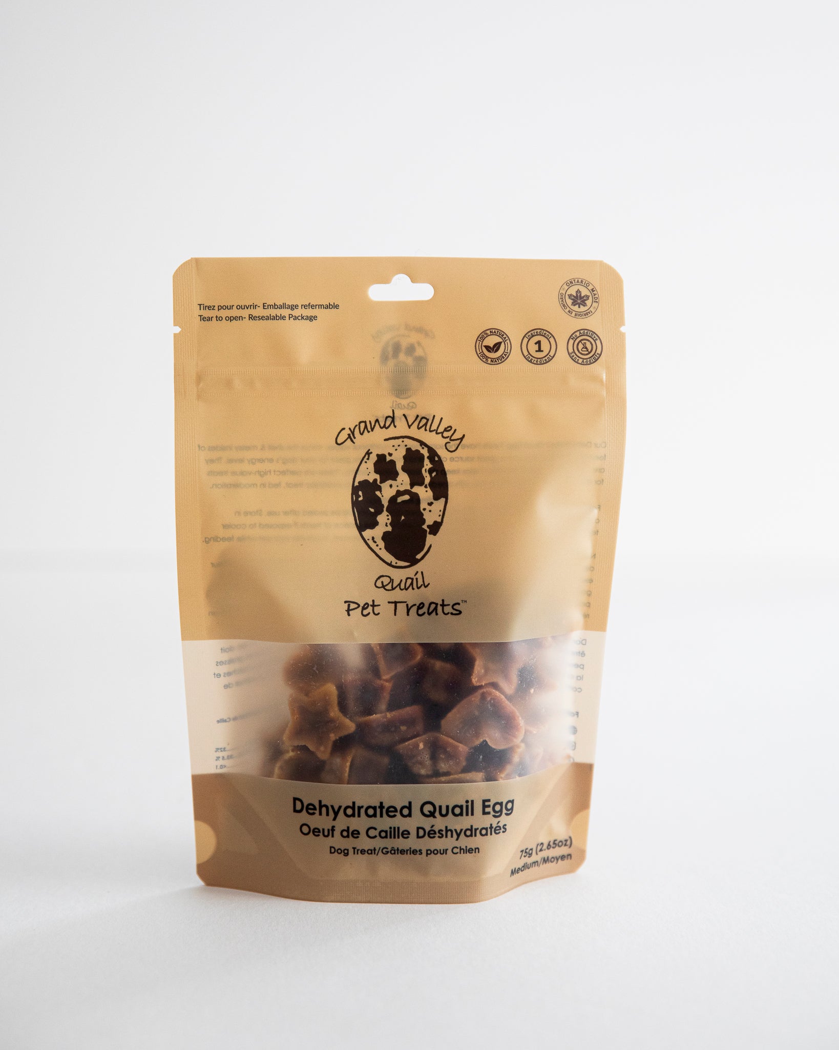 Quail Egg Treat-Medium 75g | Grand Valley Quail Pet Treats